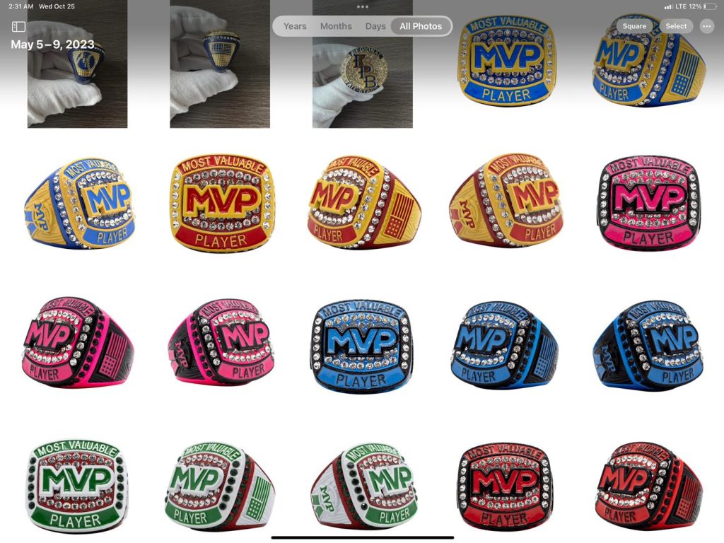 FPB MVP Rings – Future Pros Baseball Tournaments